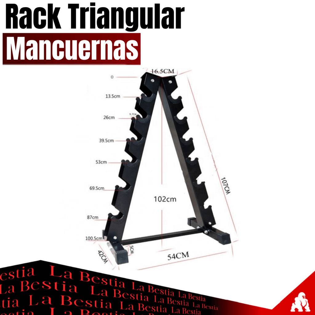 Rack Mancuernas Triangular - La Bestia
